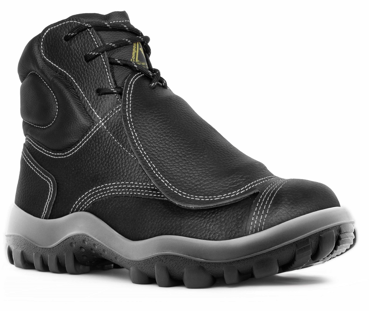 BOTINA DE AMARRAR ANTITORÇÃO COM METATARSO EXTERNO